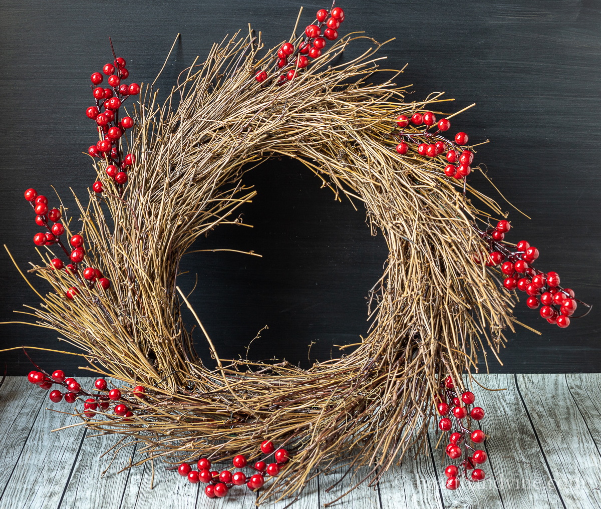 DIY Red Berry Wreath You Can Make In Minutes | Hearth and Vine
