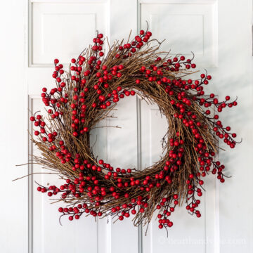 DIY Red Berry Wreath You Can Make In Minutes | Hearth and Vine