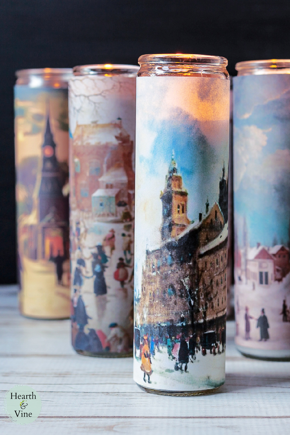 DIY Luminaries with a Vintage Christmas Look | Hearth and Vine