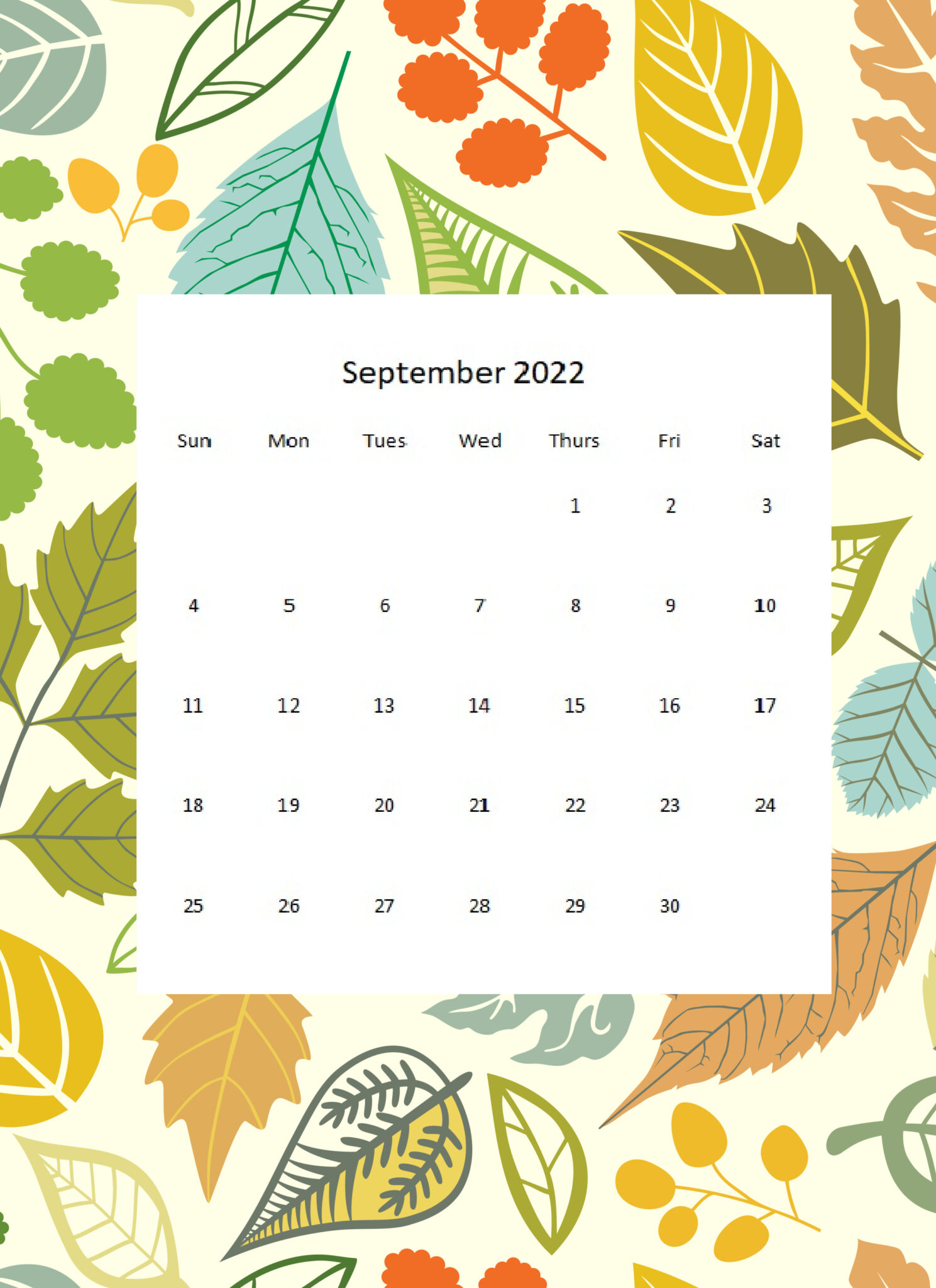 2022 Colorful Monthly Calendars - Free Printable | Hearth and Vine
