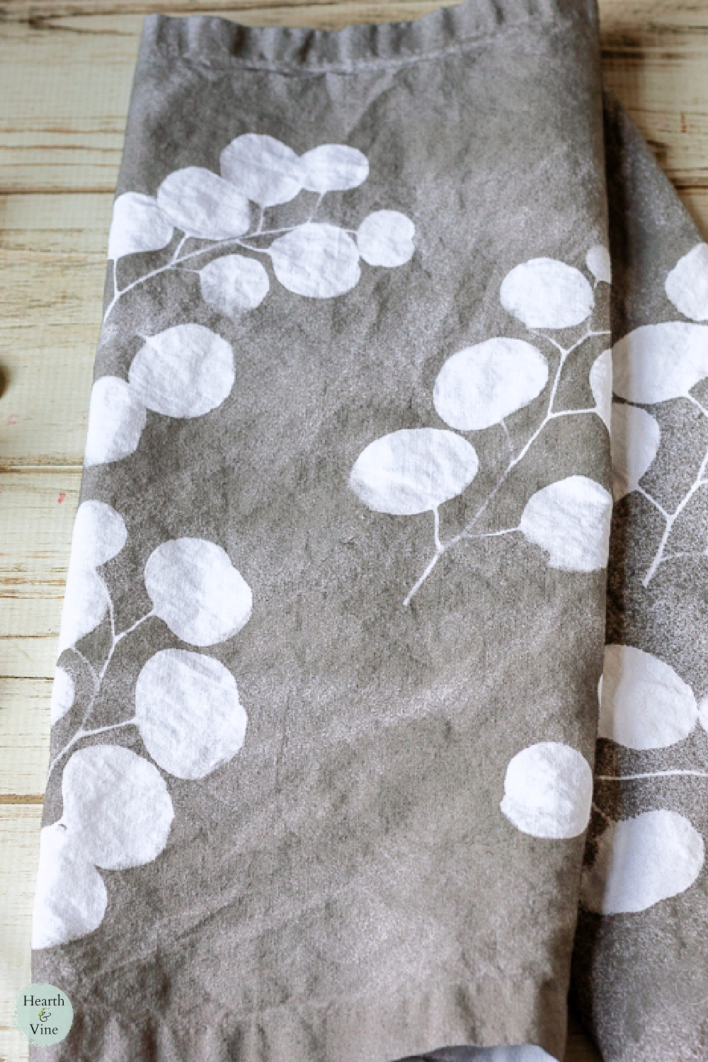 Leaf Printing to Create Negative Space Design | Hearth and Vine