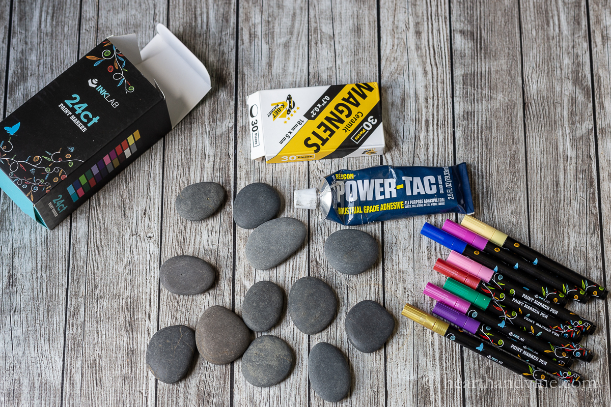 Easy Painted Rock Magnets for Your Fridge