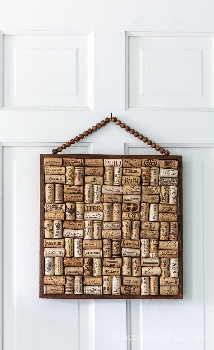 Cork Board DIY with Recycled Wine Corks | Hearth and Vine