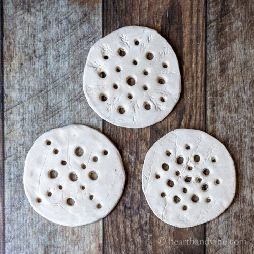 DIY Flower Frogs with Air Dry Clay | Hearth and Vine