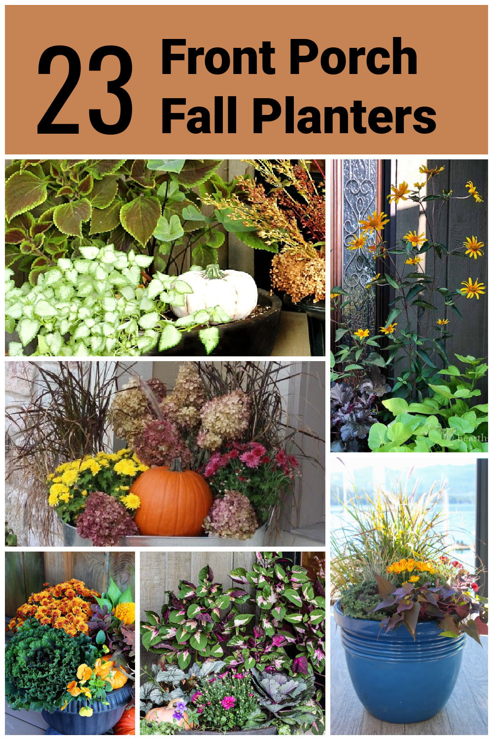23 Fabulous Front Porch Fall Planter Ideas