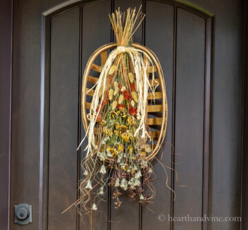How to Make a Fall Swag for Your Door | Hearth and Vine