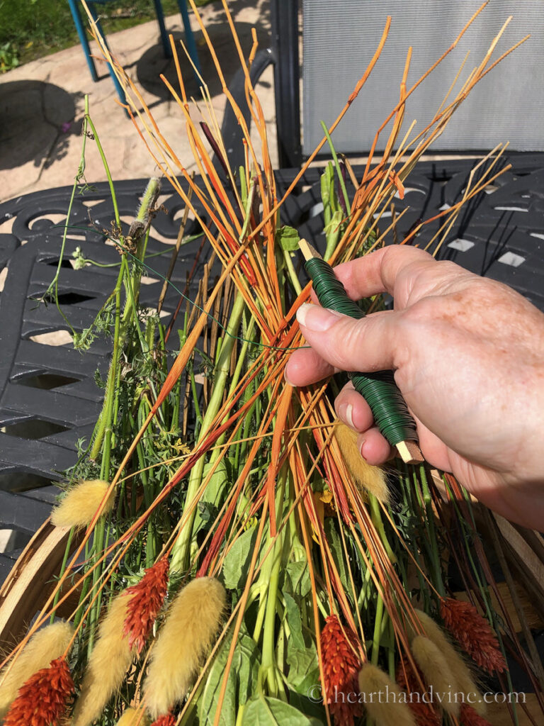 How to Make a Fall Swag for Your Door | Hearth and Vine