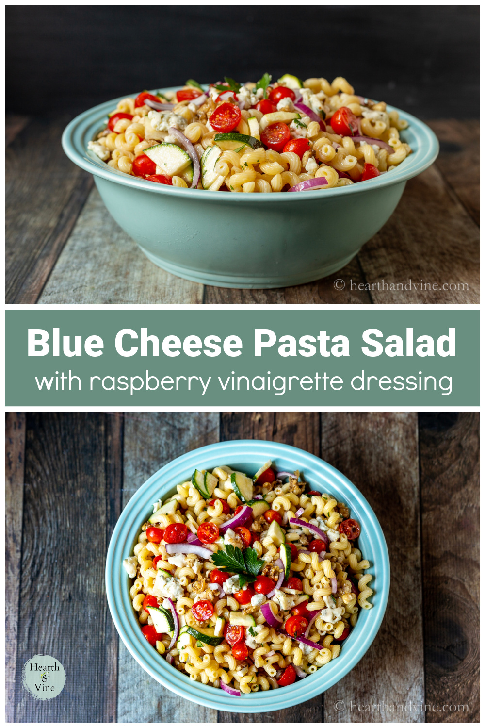 Blue Cheese Pasta Salad Recipe | Hearth and Vine
