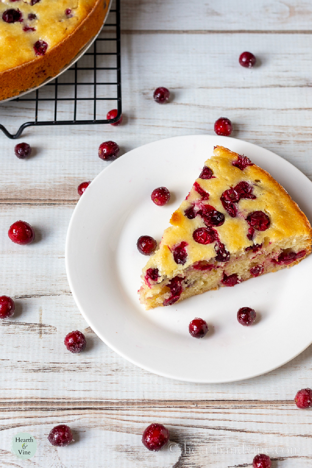 Ricotta Cake Recipe with Fresh Cranberries | Hearth and Vine