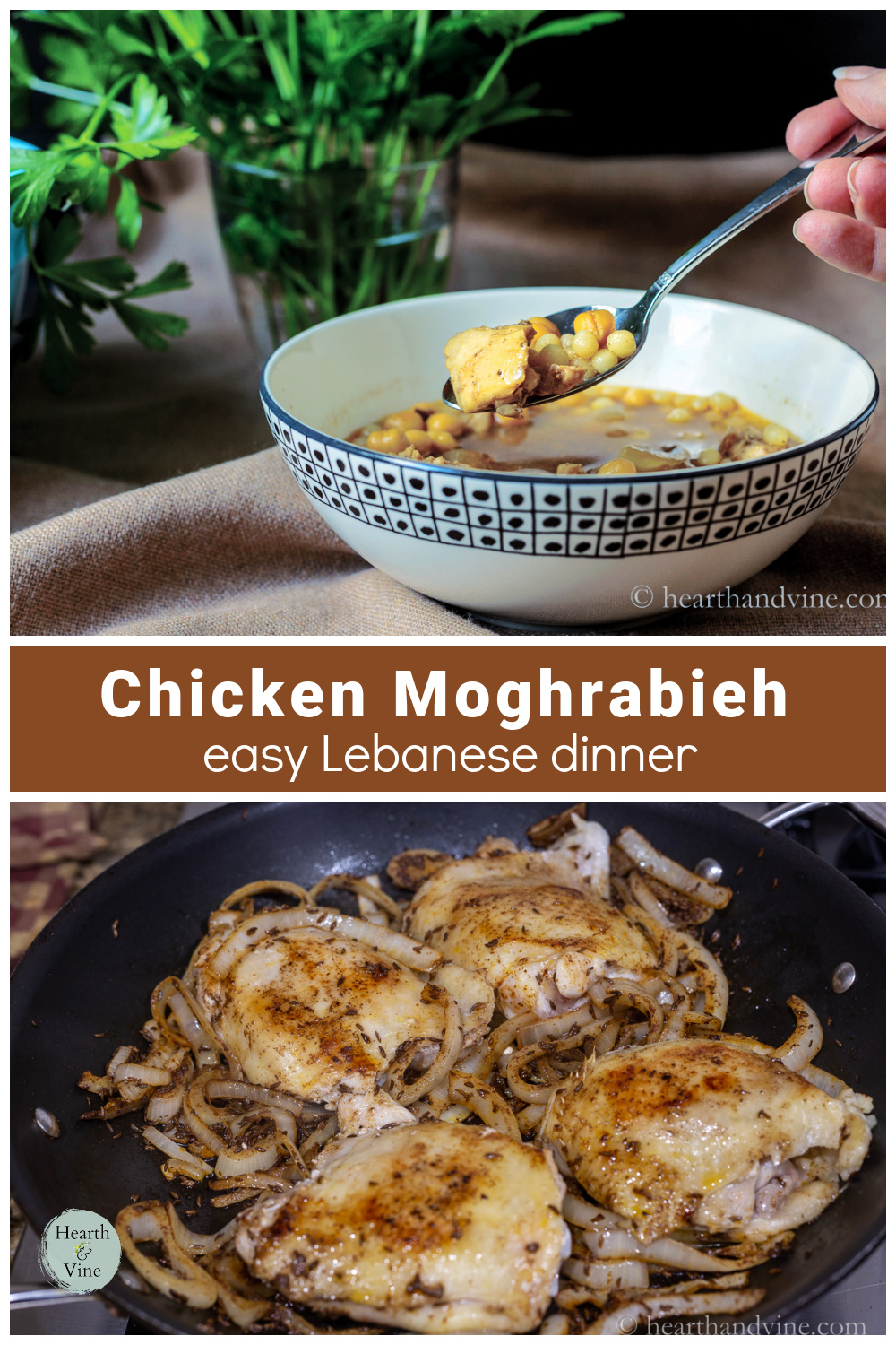 Lebanese Chicken Moghrabieh