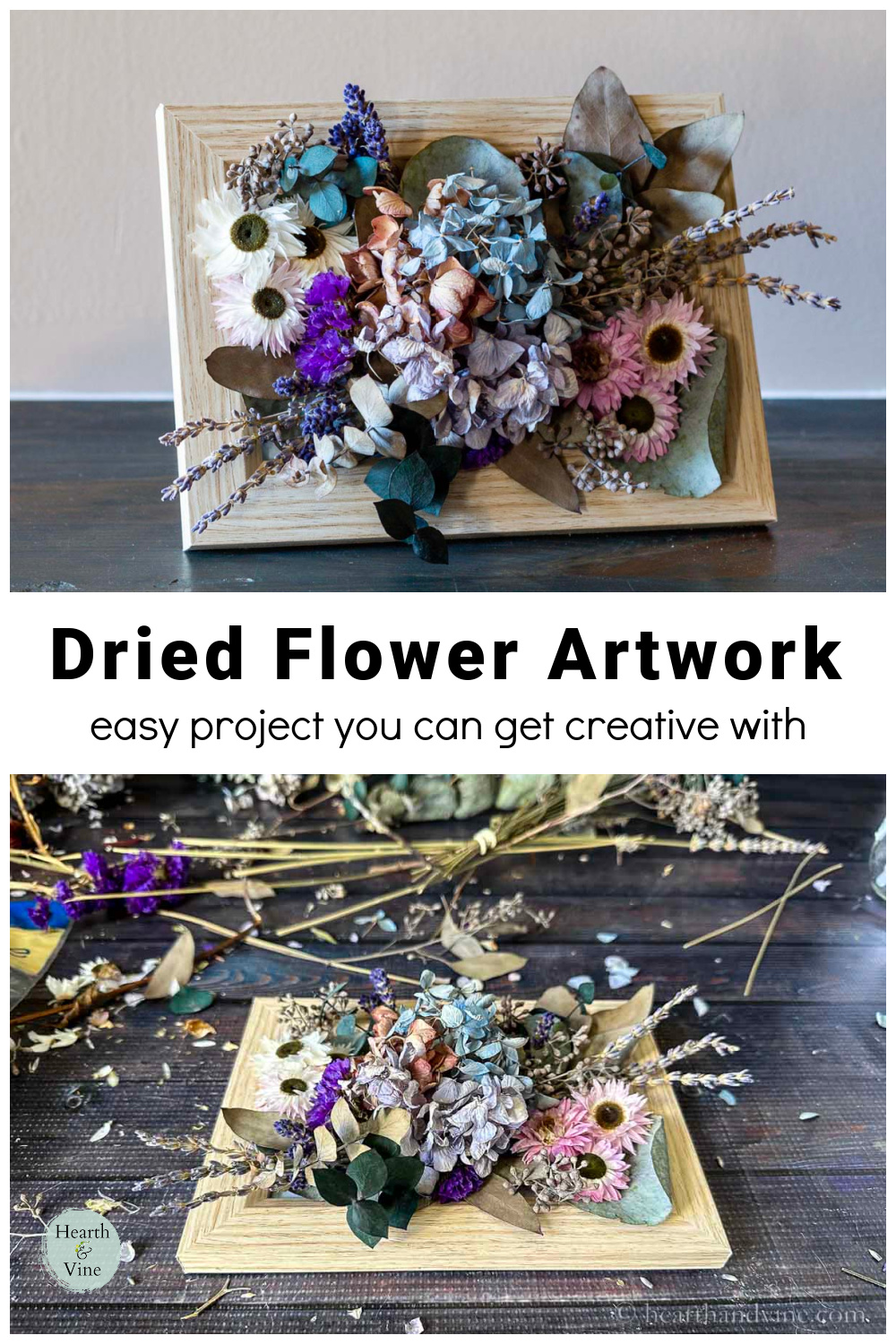 Dried Flower Art - Easy Tutorial to Get Creative
