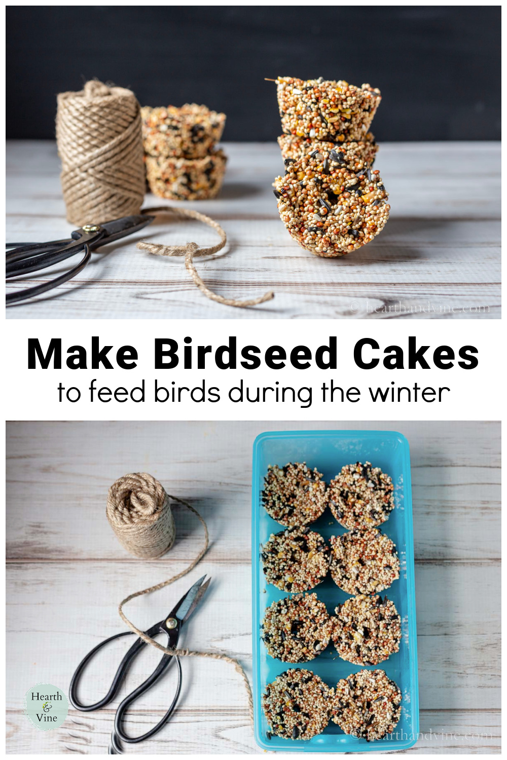 DIY Birdseed Cakes | Hearth and Vine