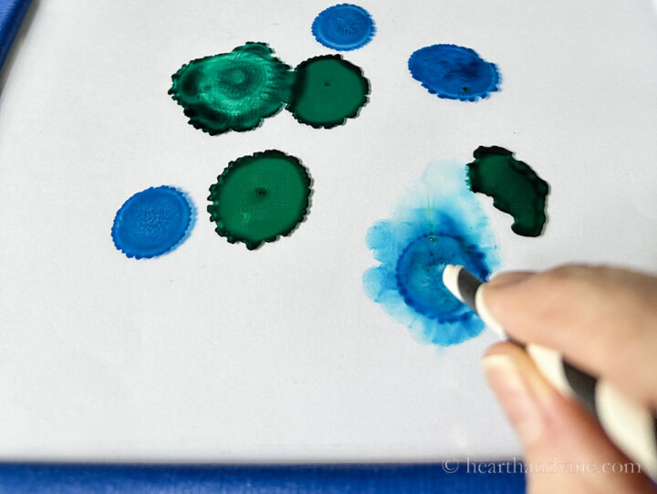 Alcohol Ink on Glass Tutorial | Hearth and Vine