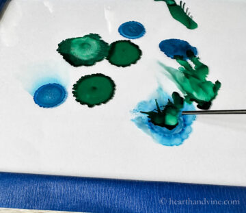 Alcohol Ink on Glass Tutorial | Hearth and Vine