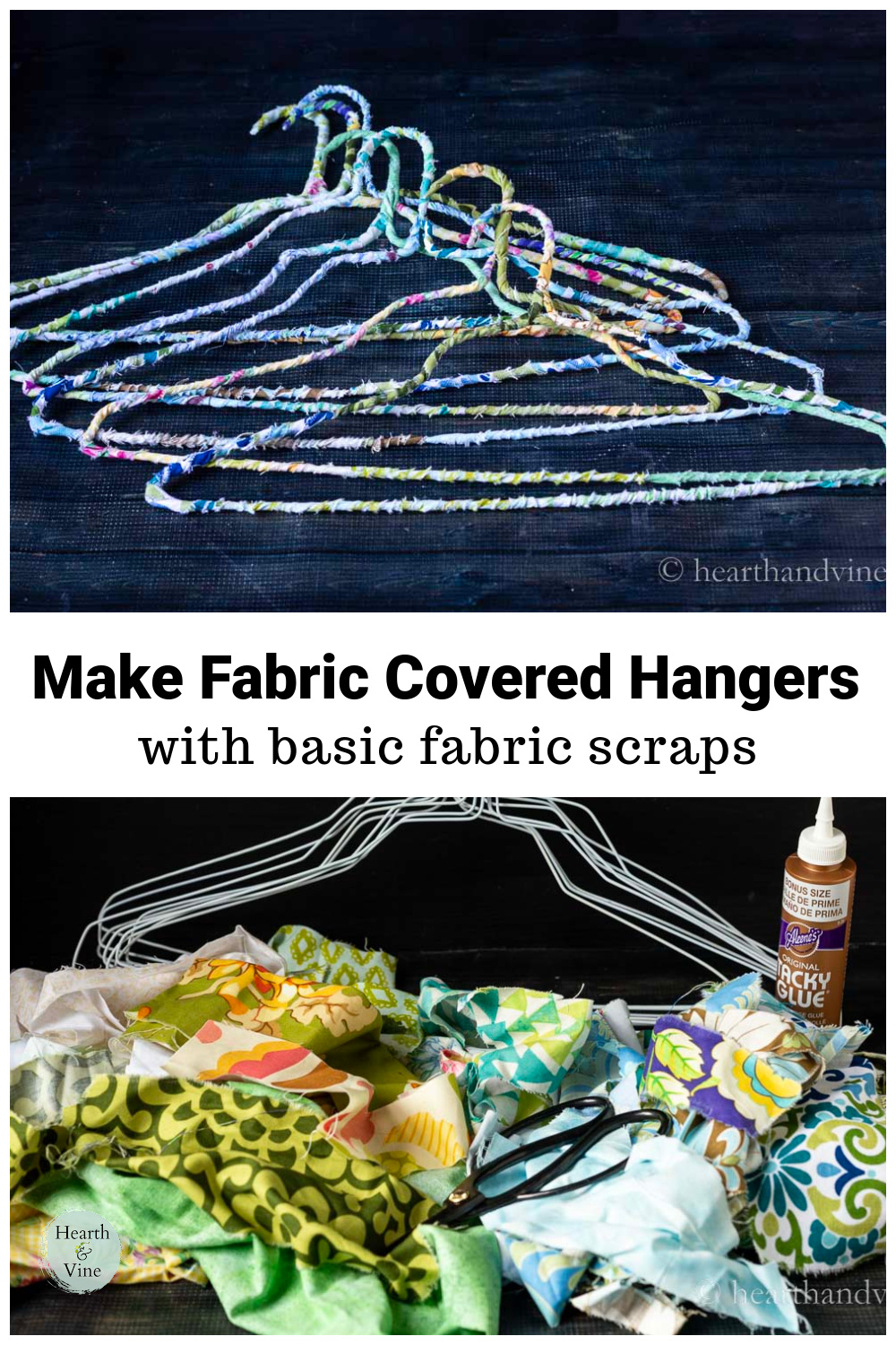 How to Make Fabric Covered Hangers | Hearth and Vine