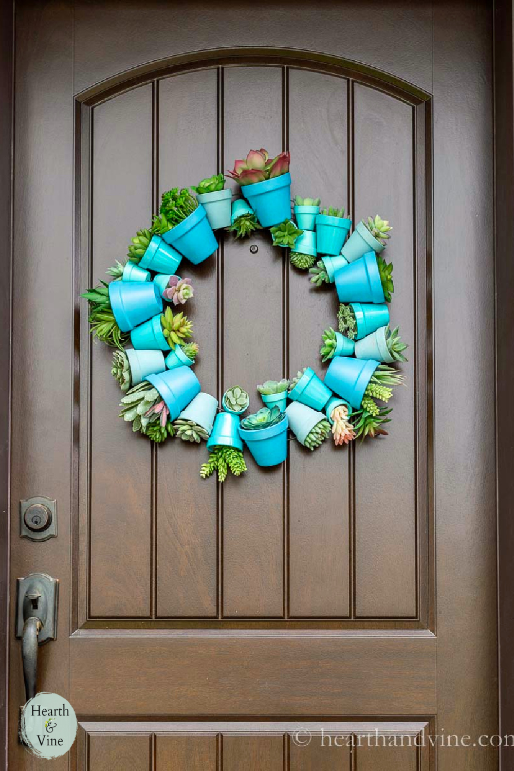 Terracotta Pot Wreath Tutorial with Succulents | Hearth and Vine