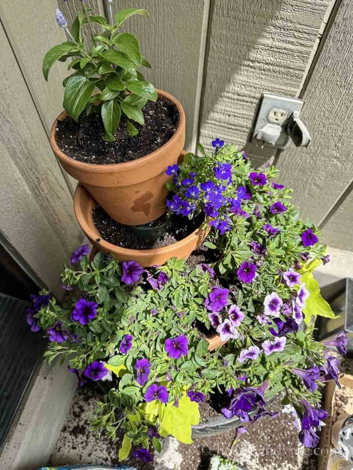 DIY Stacked Flower Pots | Hearth and Vine