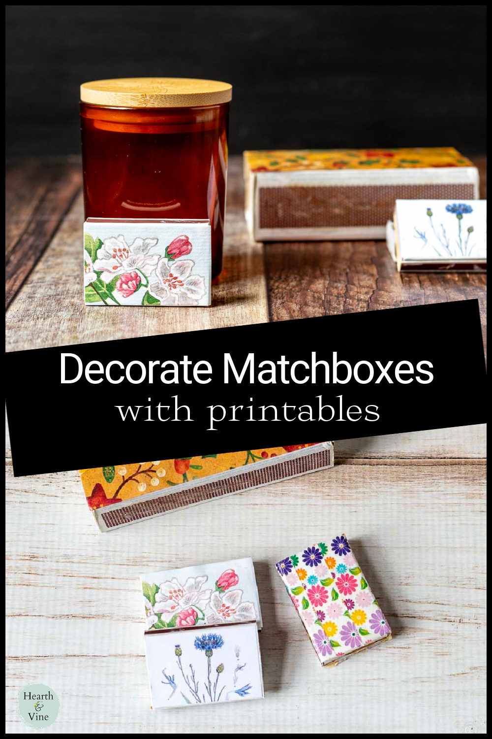 How to Decorate Matchboxes for Next to Nothing | Hearth and Vine