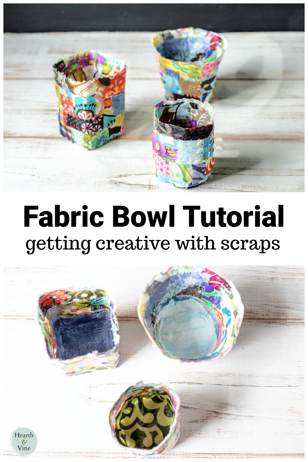 How to Make Fabric Bowls | Hearth and Vine