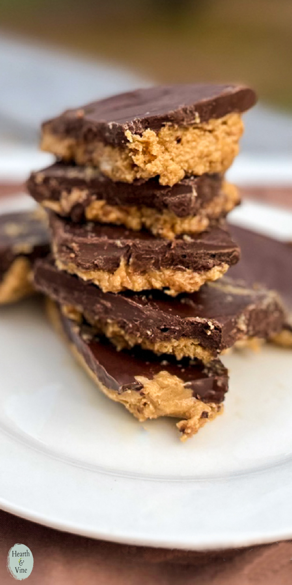No Bake Chocolate Peanut Butter Bars | Hearth and Vine