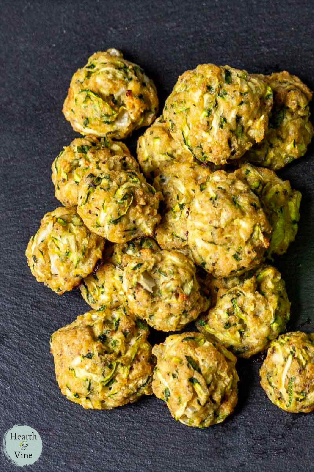 Zucchini Bites Recipe with Horseradish or Marinara Sauce | Hearth and Vine