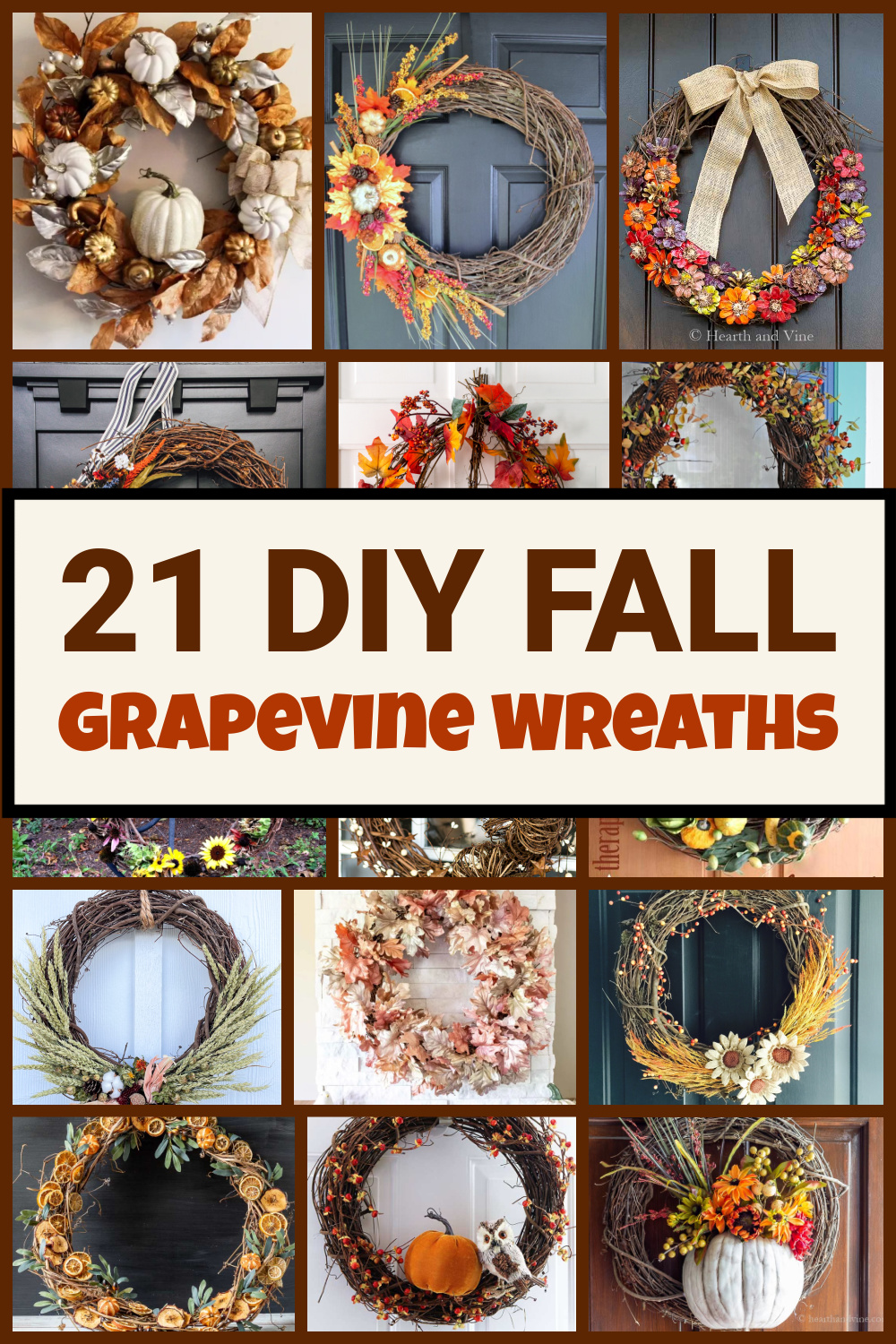 21 Fabulous Fall Grapevine Wreaths Ideas