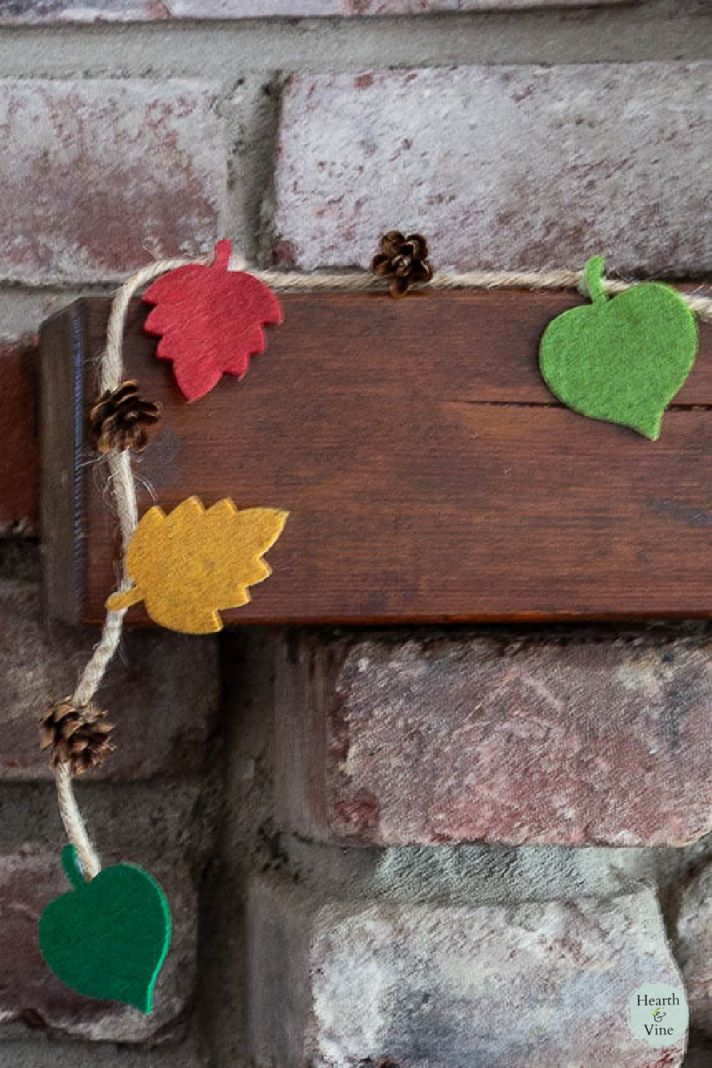 DIY Felt Leaf Garland | Hearth and Vine