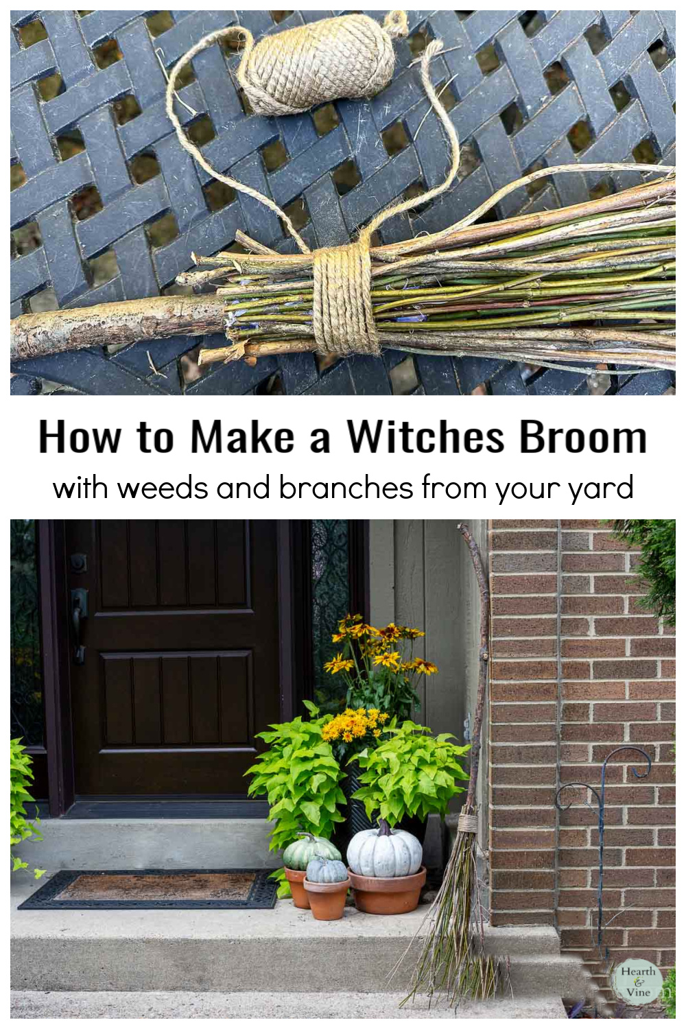 How to Make a Witches Broom | Hearth and Vine