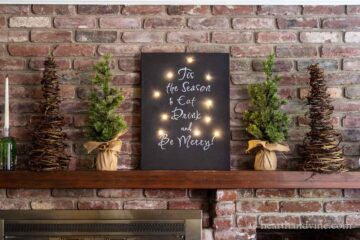 DIY Lighted Sign for Christmas | Hearth and Vine