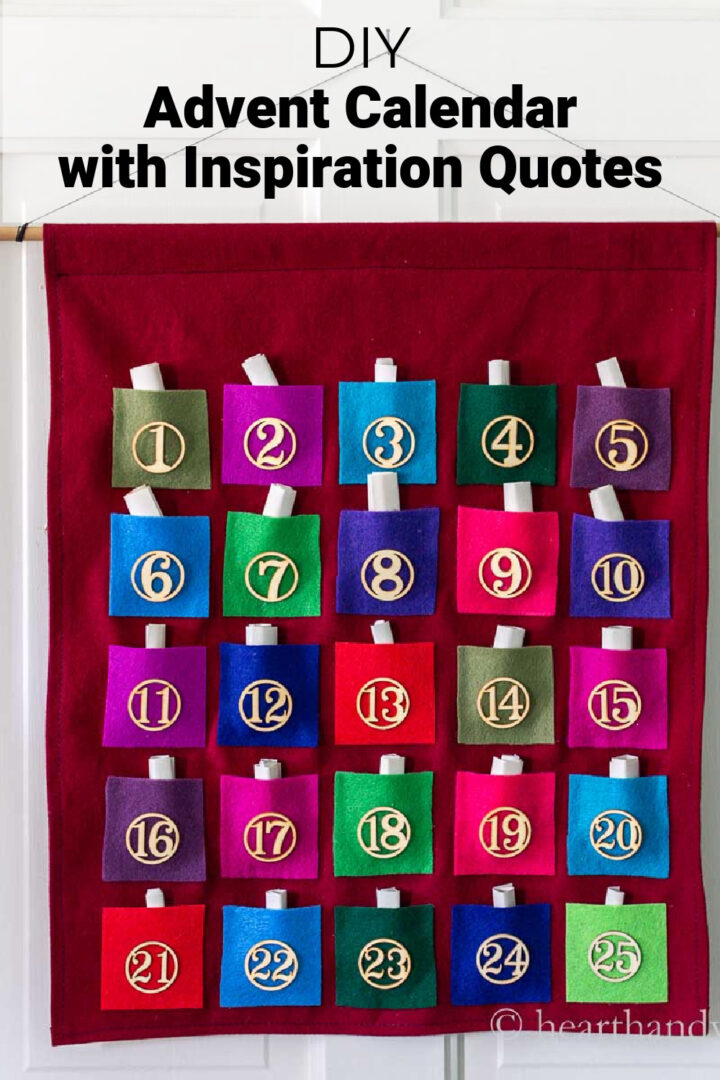 DIY Felt Advent Calendar | Hearth and Vine