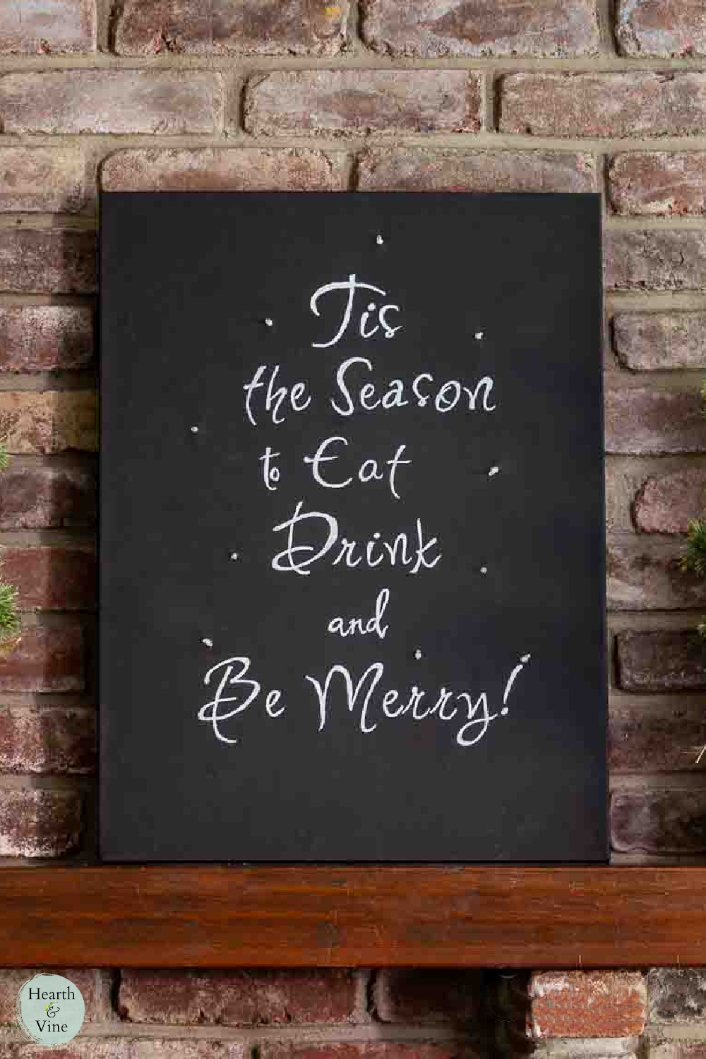 DIY Lighted Sign for Christmas | Hearth and Vine