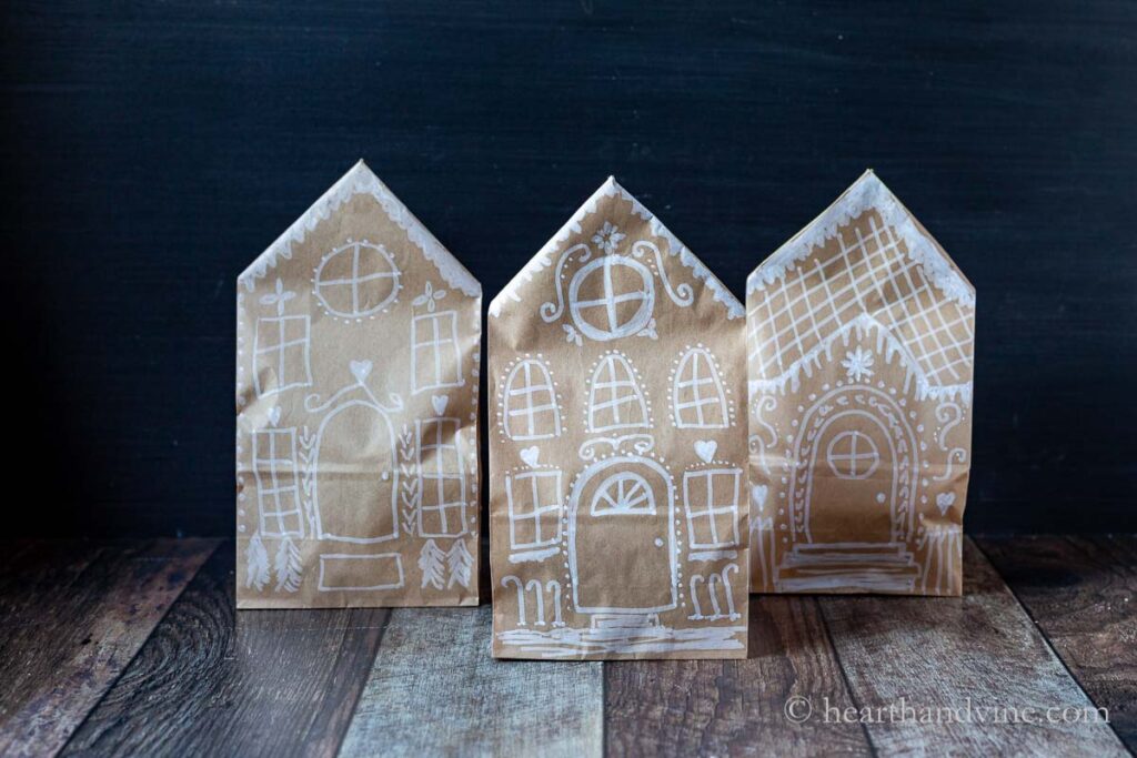 Paper Bag Gingerbread House | Hearth and Vine