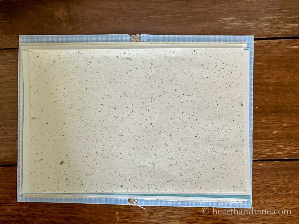 DIY Booklet Out of Paper and Fabric | Hearth and Vine