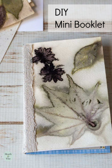 DIY Booklet Out of Paper and Fabric | Hearth and Vine