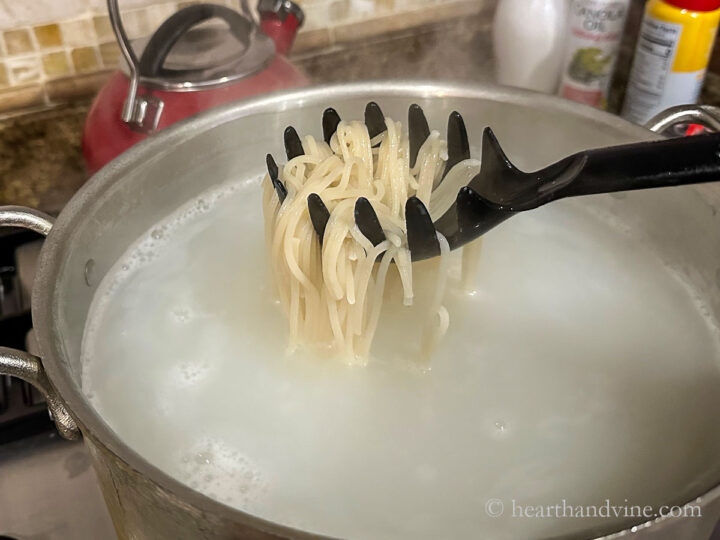 Peanut Sauce Rice Noodles with Chicken | Hearth and Vine