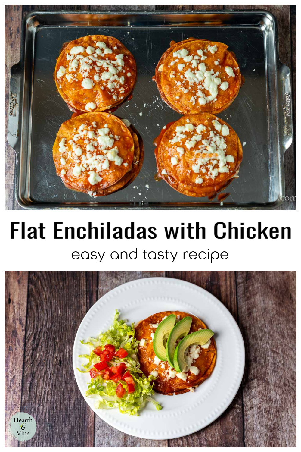 Stacked Chicken Enchiladas aka Enchiladas Sonorenses