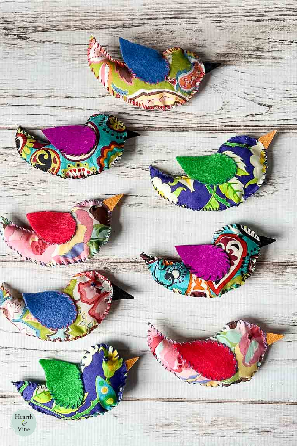 How to Make Fabric Birds: Fun Home Decor or Gifts | Hearth and Vine