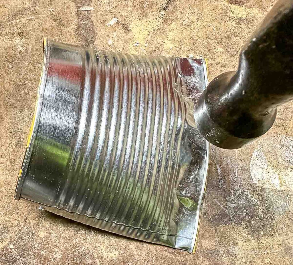 Smashed Can Basket Craft for May Day | Hearth and Vine