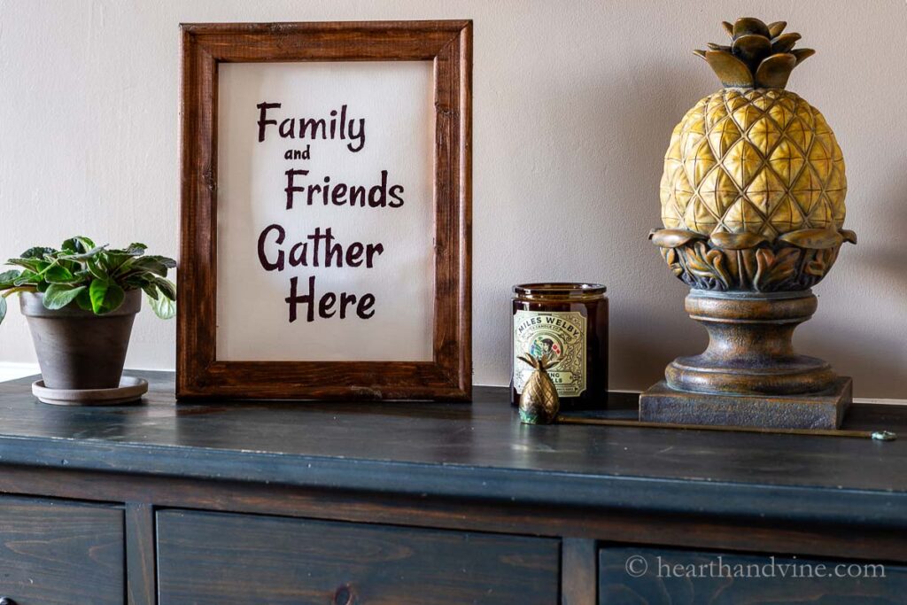 Reverse Canvas Sign: No Cricut Machine Needed