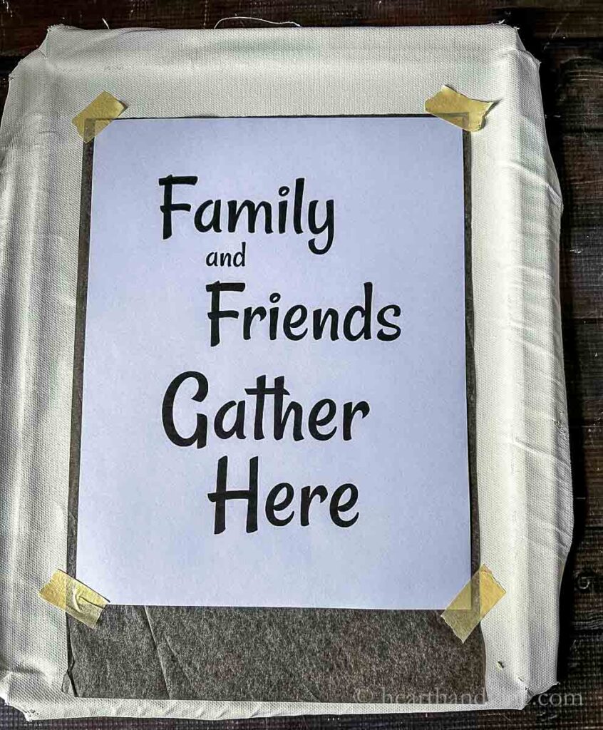 Reverse Canvas Sign: No Cricut Machine Needed