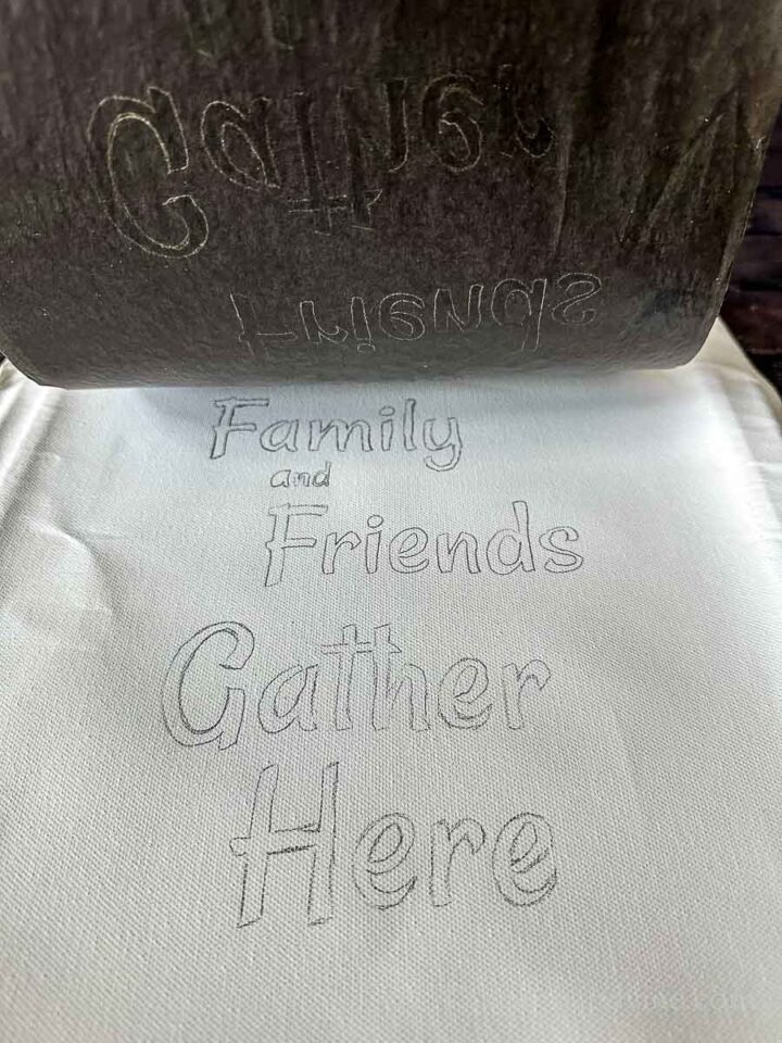 Reverse Canvas Sign: No Cricut Machine Needed