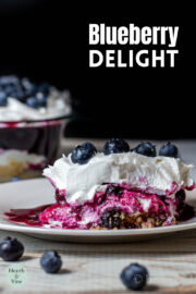 Blueberry Delight - A Delicious Easy No Bake Dessert