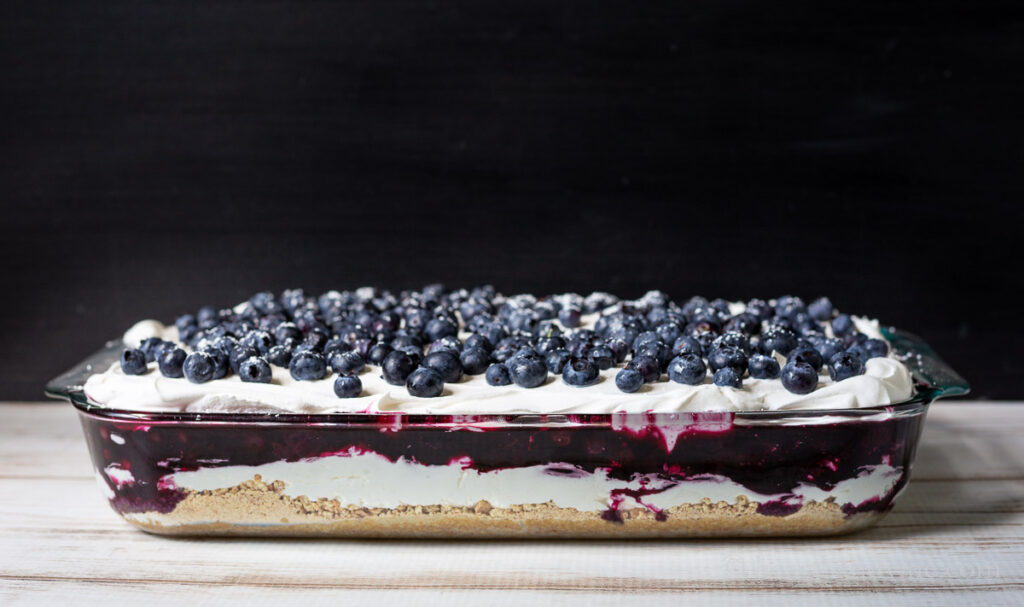 Blueberry Delight - A Delicious Easy No Bake Dessert