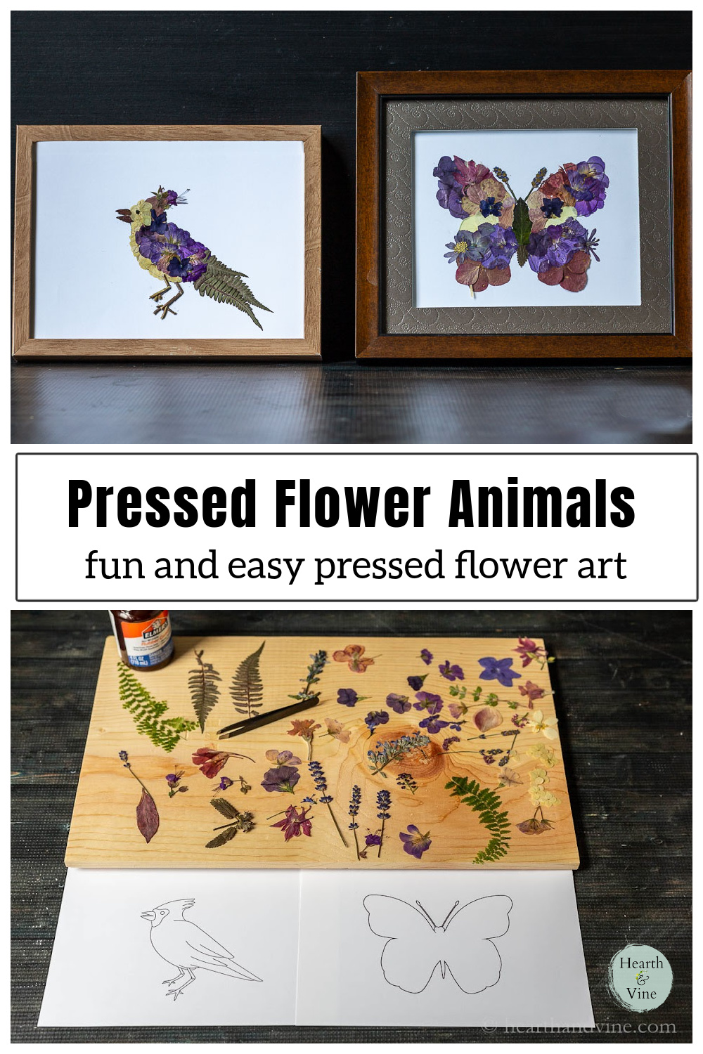 How to Make a Pressed Flower Butterfly