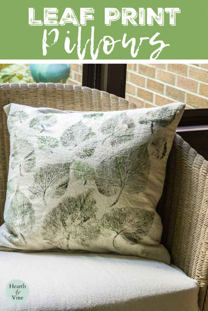 DIY Leaf Pillow - Easy Project with Great Results