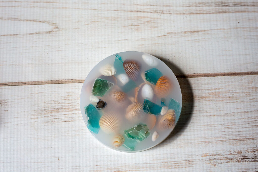 How to Make Resin Coasters with Seashells and Sea Glass