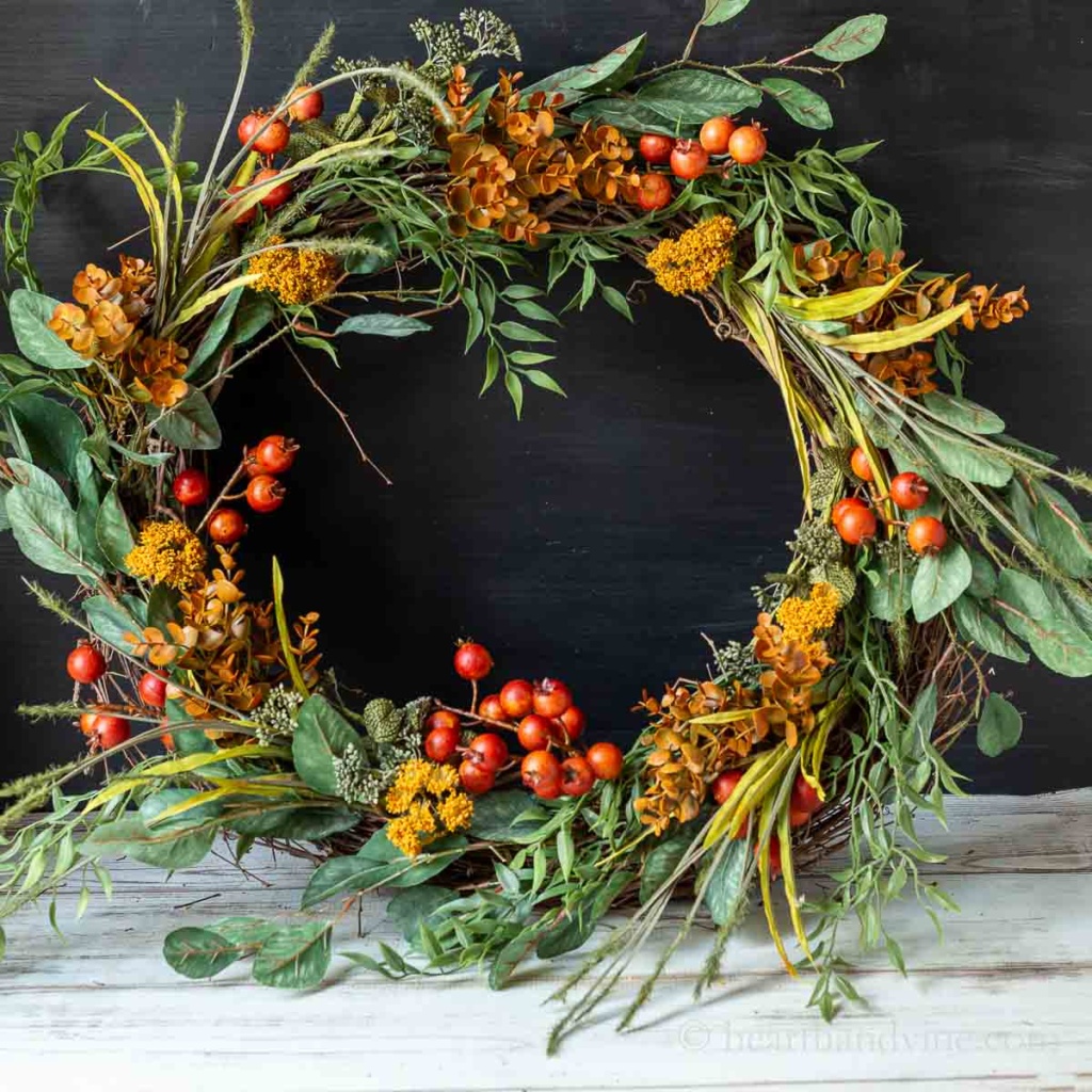 DIY Easy Fall Wreath For Your Front Door
