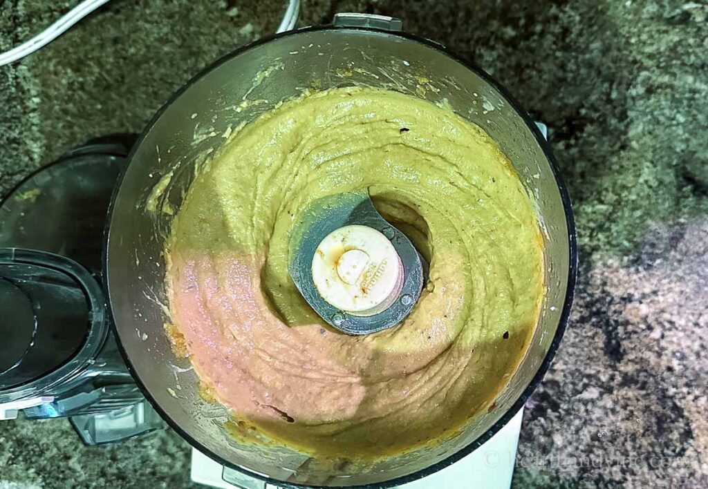 Butternut Squash Dip with Blue Cheese and Chili Oil Drizzle