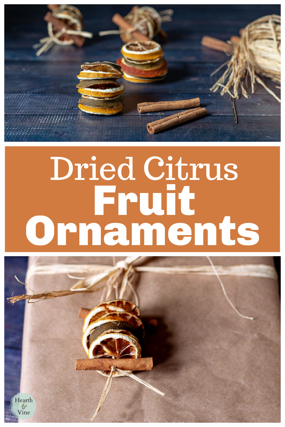 Dried Fruit Ornaments Beautiful Natural Christmas Decorations