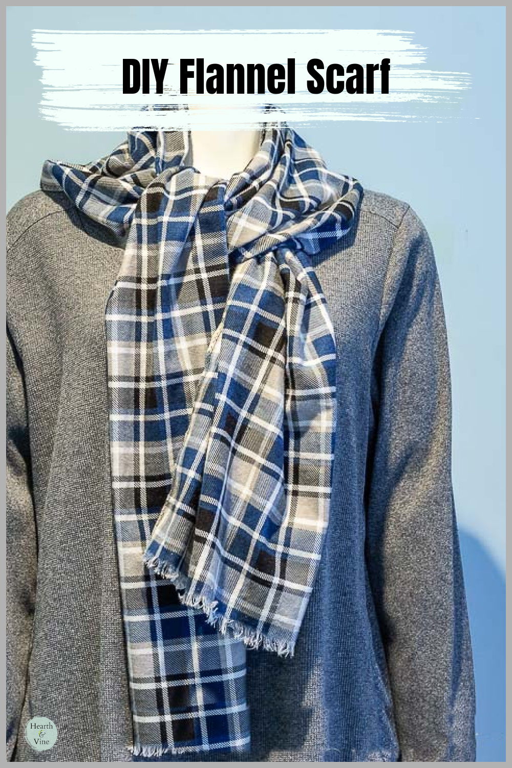 How to Make a Flannel Scarf - Fast and Easy No-Sew Fabric Craft